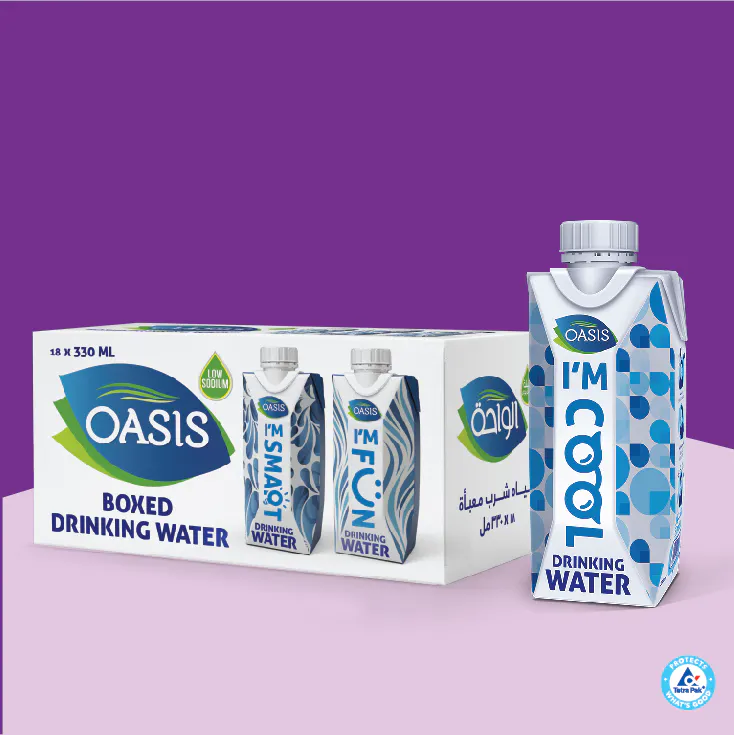 Oasis 330 ml Boxed Drinking Water Regular - Pack of 18 Buy Online at ...